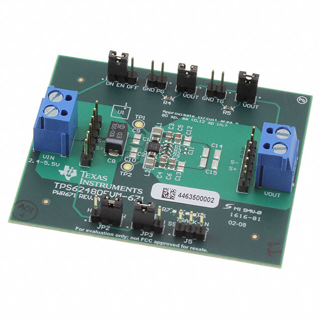 TPS62480EVM-671 Texas Instruments | Placas de desarrollo, kits, programadores | DigiKey